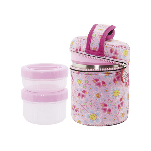 Laken Neopren Kılıflı Çelik Yemek Termosu (Bugs Pink) 1 Litre ...