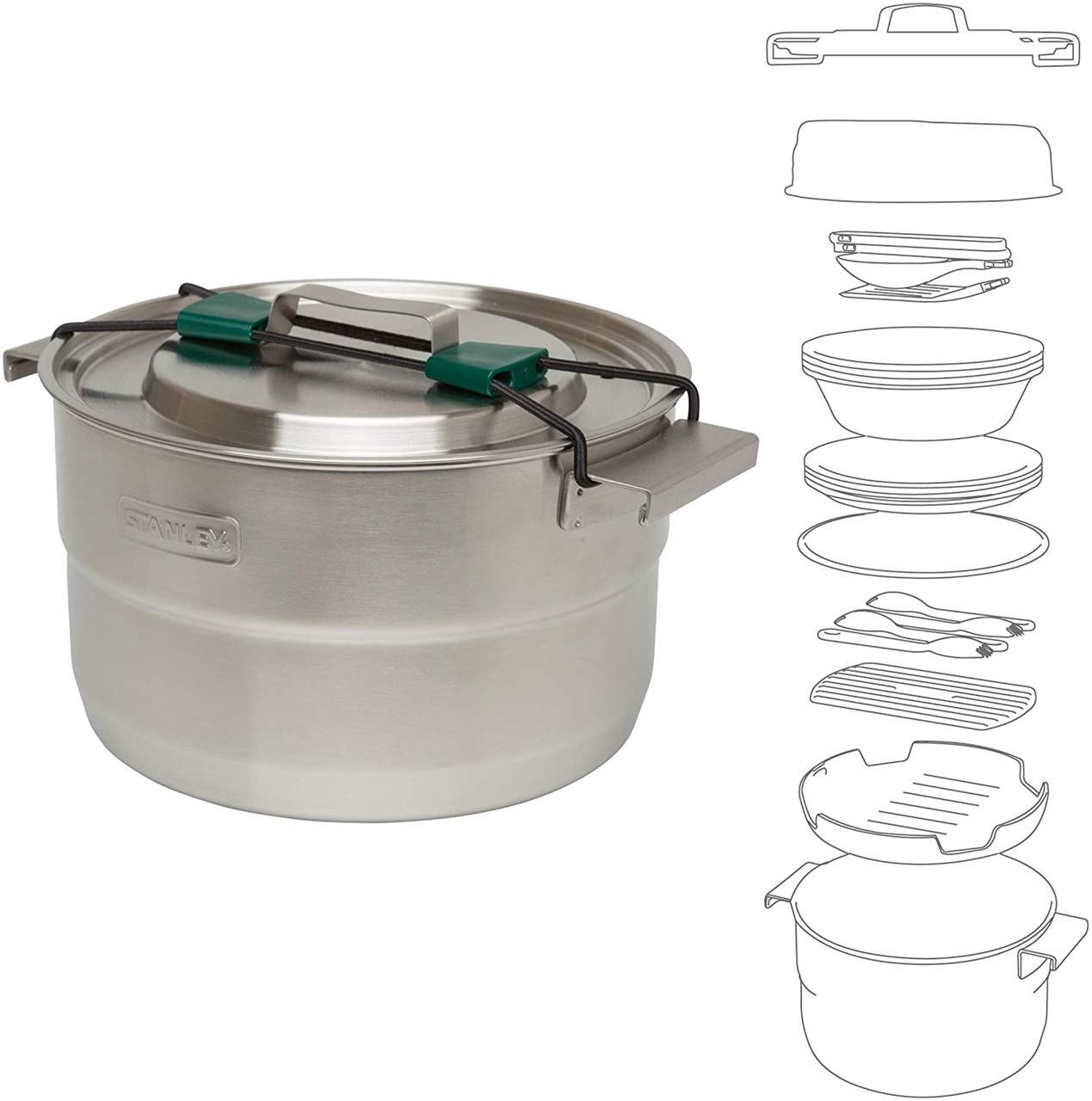 Stanley Adventure Full Kitchen Base Camp Cook Set - 3.5L 21 Parça - 10 ...