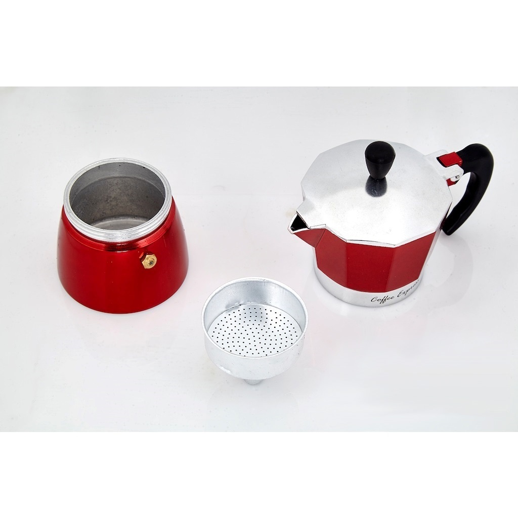 Thn Coffee Express Red Moka Pot 3 Cups Kırmızı - THN74943 | Termos ...