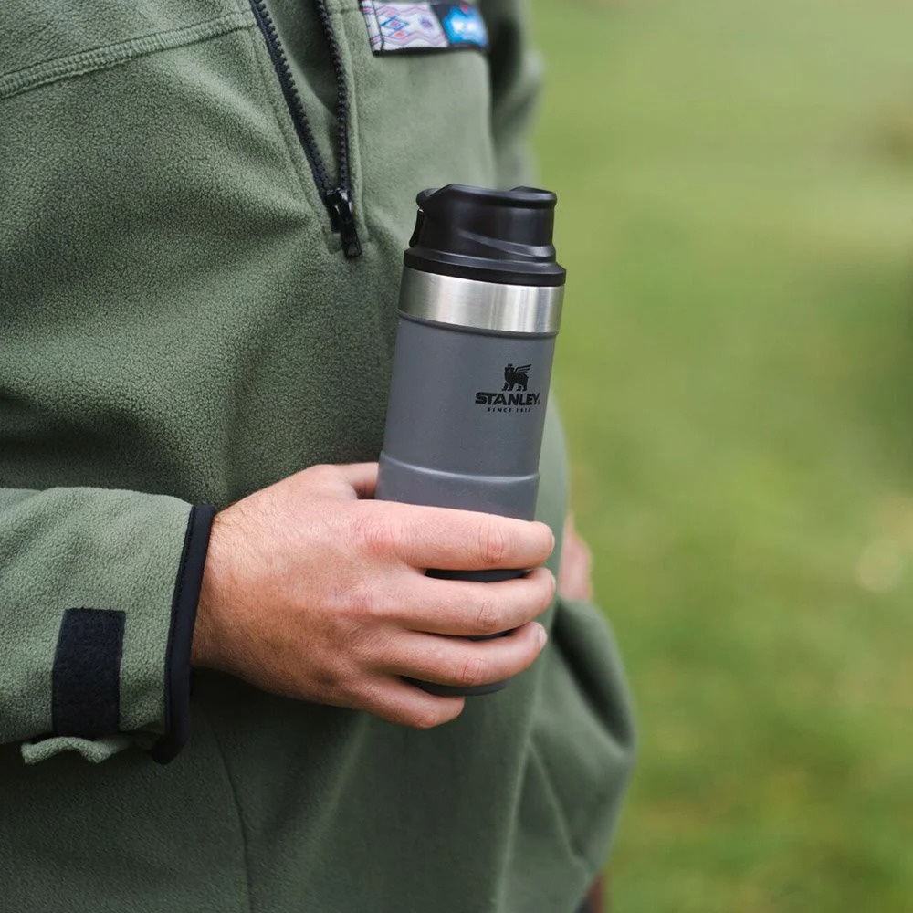 Stanley 0.35L Classic Trigger-Action Travel Mug - Charcoal - 10-09848 ...